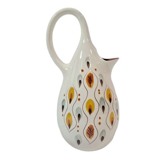 Stangl | Dining | Vintage Stangl Pottery Amber Glo Pitcher Long Handle ...